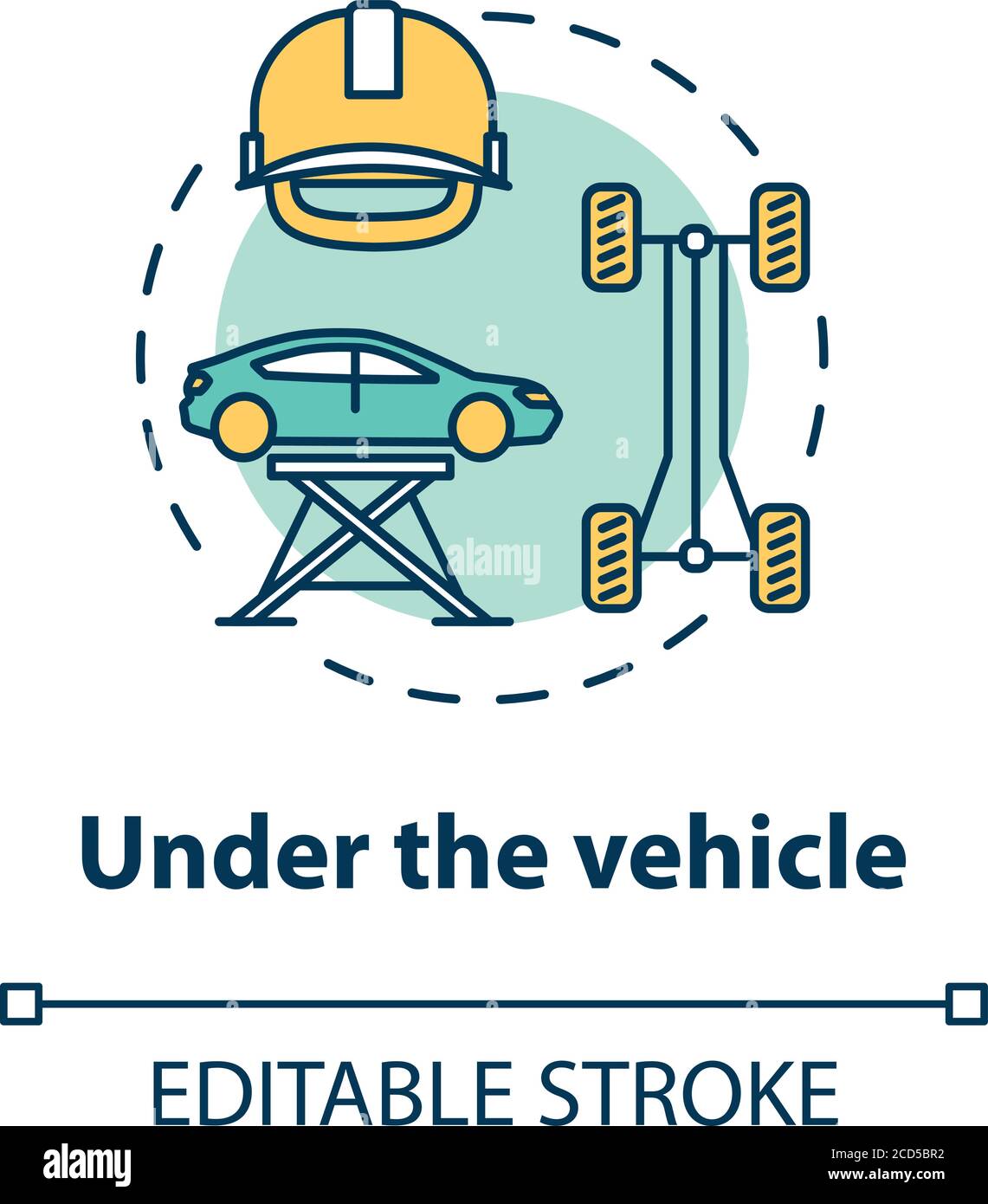 Under vehicle concept icon Stock Vector Image & Art - Alamy