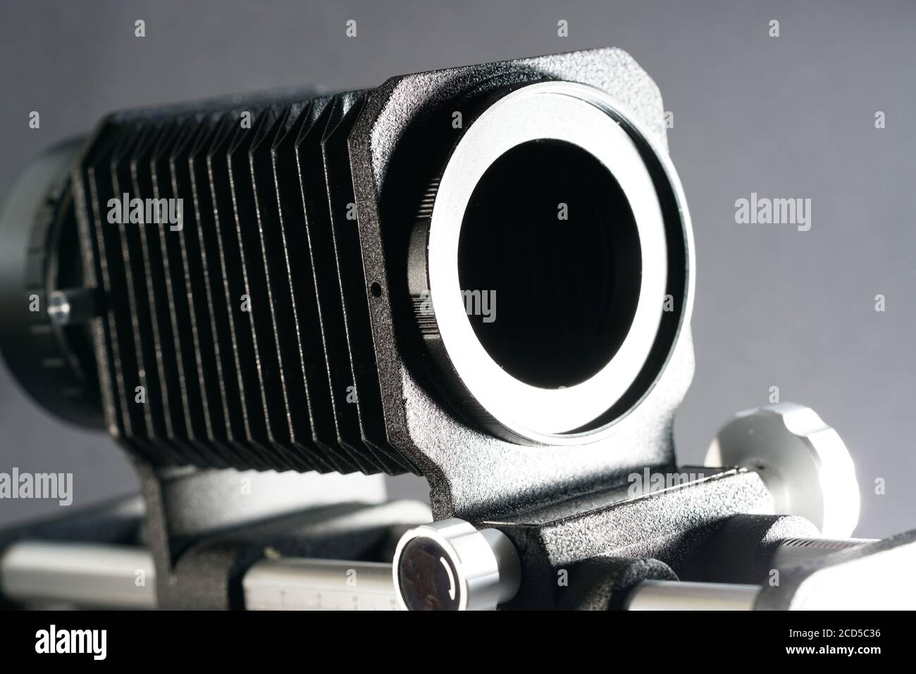 Closeup shot of a bellows device for macro photography Stock Photo - Alamy
