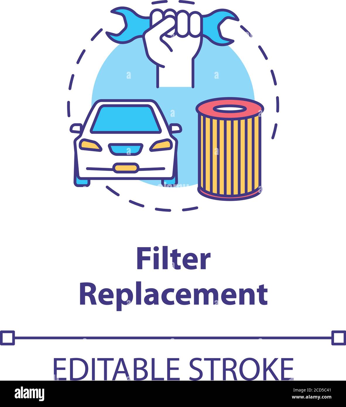 Air filter automotive Stock Vector Images - Alamy