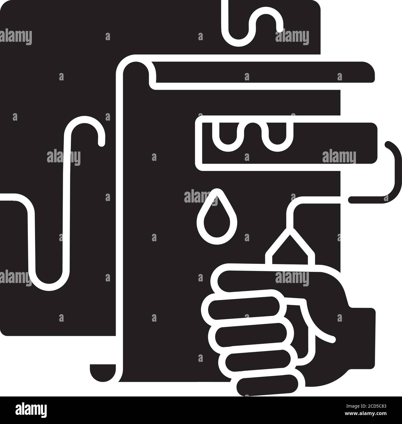 Man wall painting icon Cut Out Stock Images & Pictures - Alamy