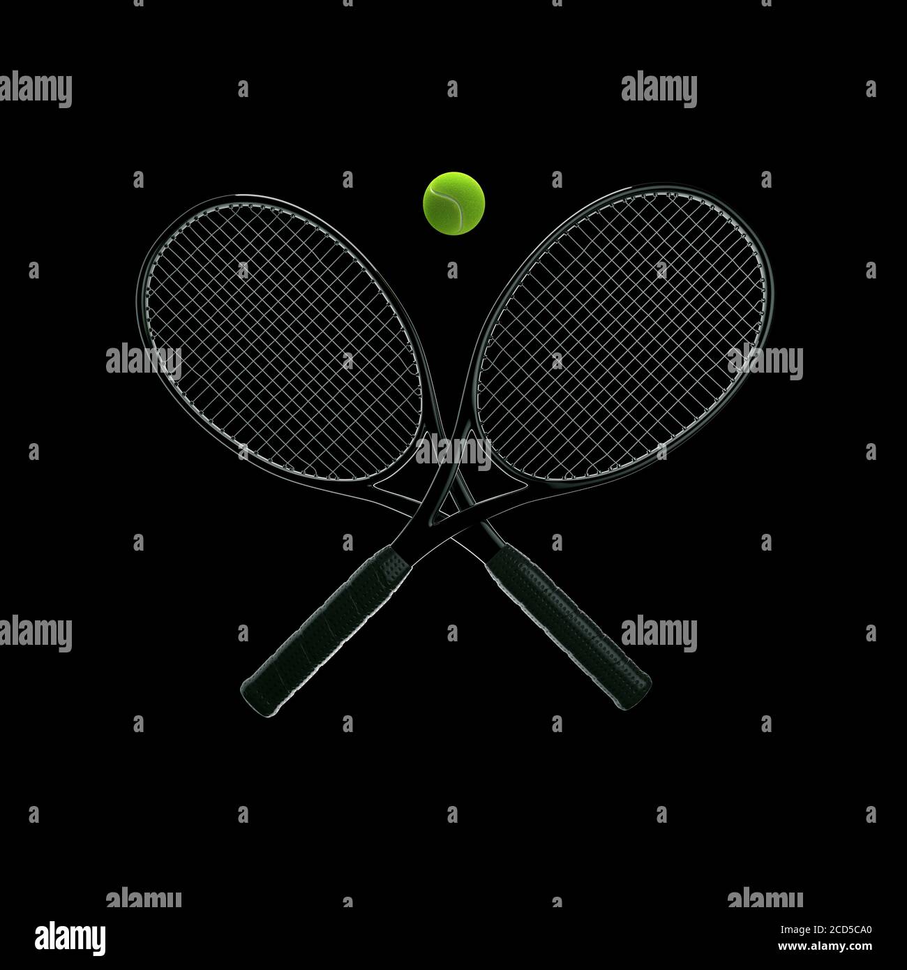 Crossed tennis rackets hi-res stock photography and images - Alamy
