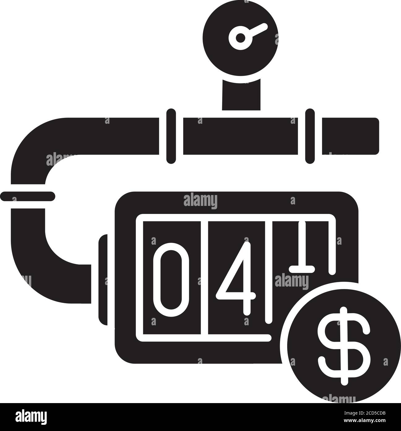 Counter installation black glyph icon Stock Vector Image & Art - Alamy