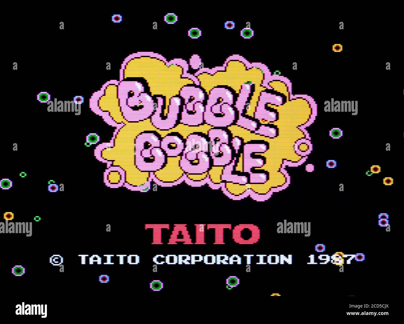 Bubble Bobble Nintendo Famicom Disk System Videogame Editorial Use 0730