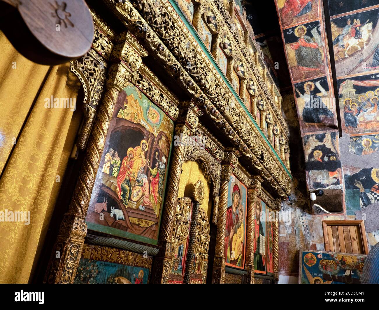 Interior of Church of the Nativity, Arbanasi, Veliko Tarnovo Province ...