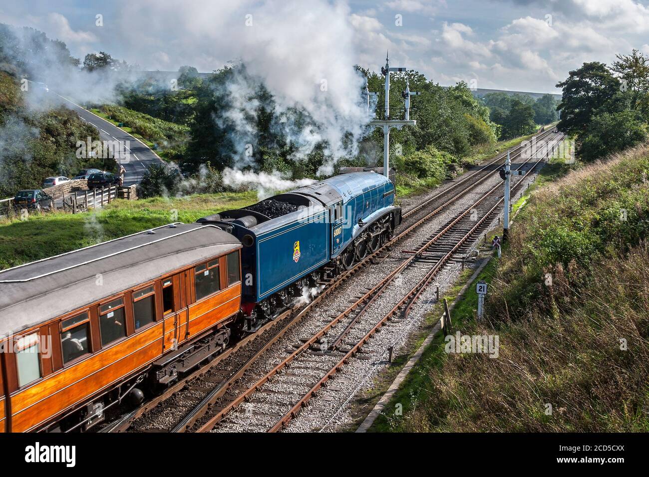 Preserved Steam Locomotive Excursion High Resolution Stock Photography ...