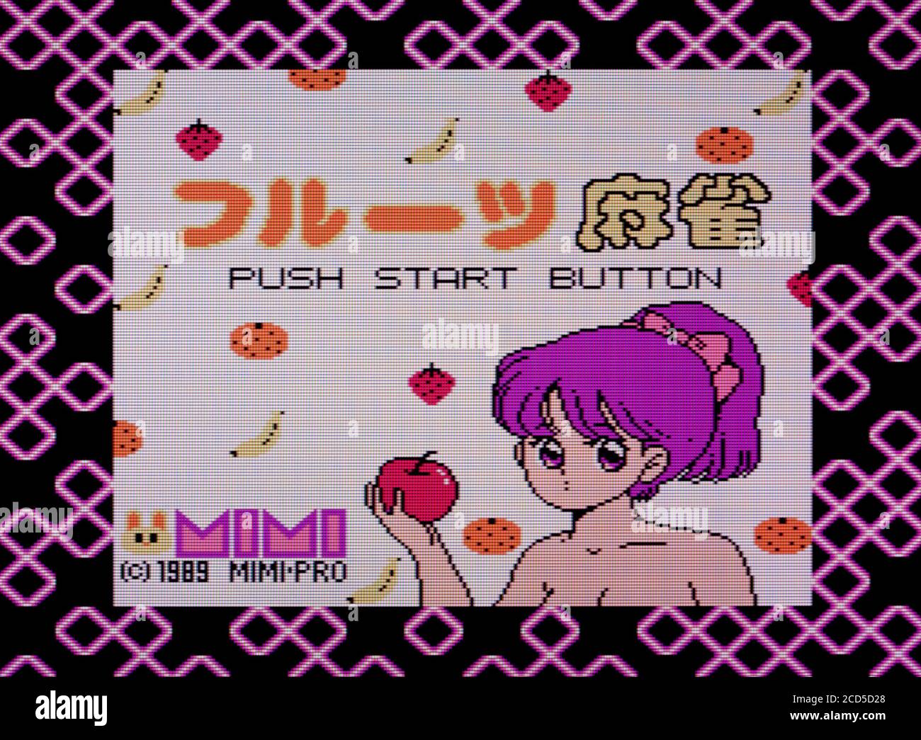 Fruits Mahjong - Nintendo Famicom Disk System Videogame - Editorial use ...