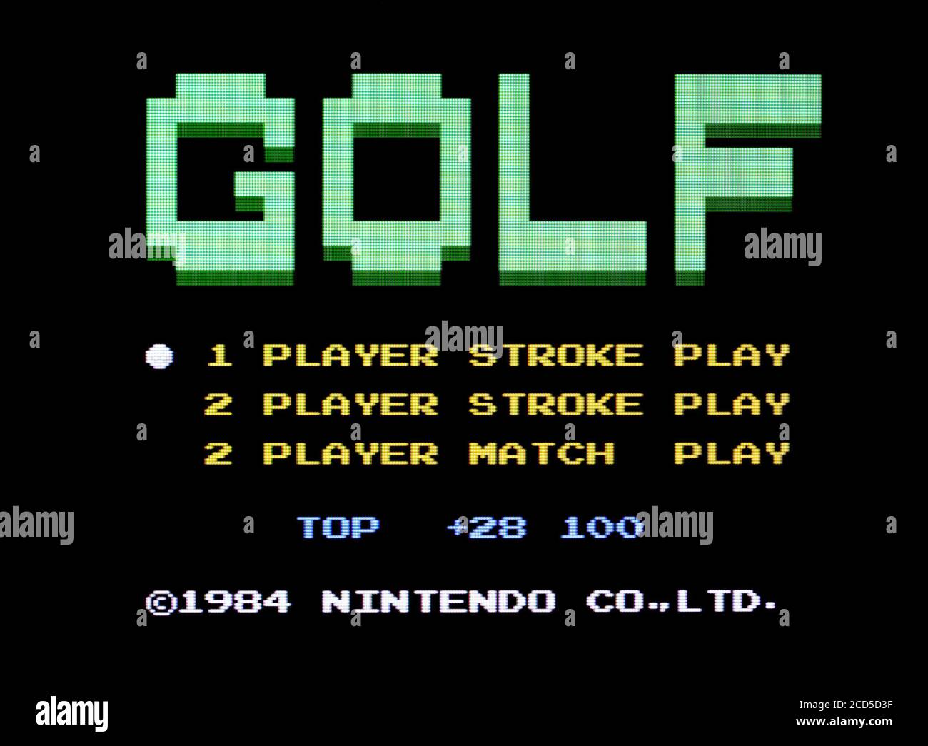 Golf - Nintendo Famicom Disk System Videogame - Editorial use only ...