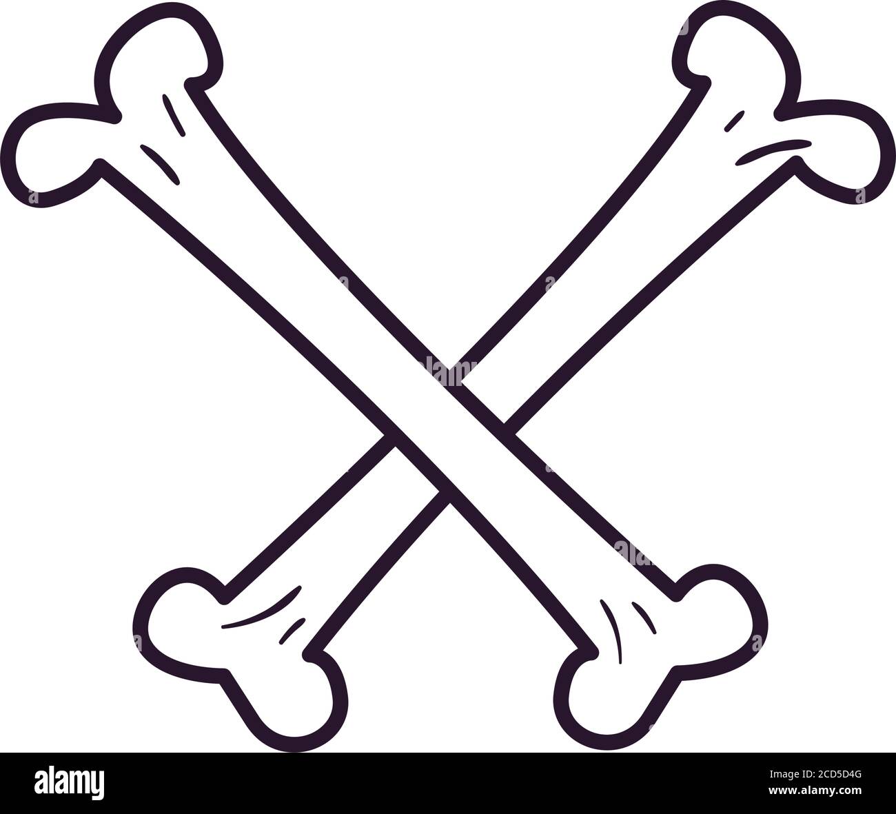 bones free form line style icon design of death horror tattoo ...