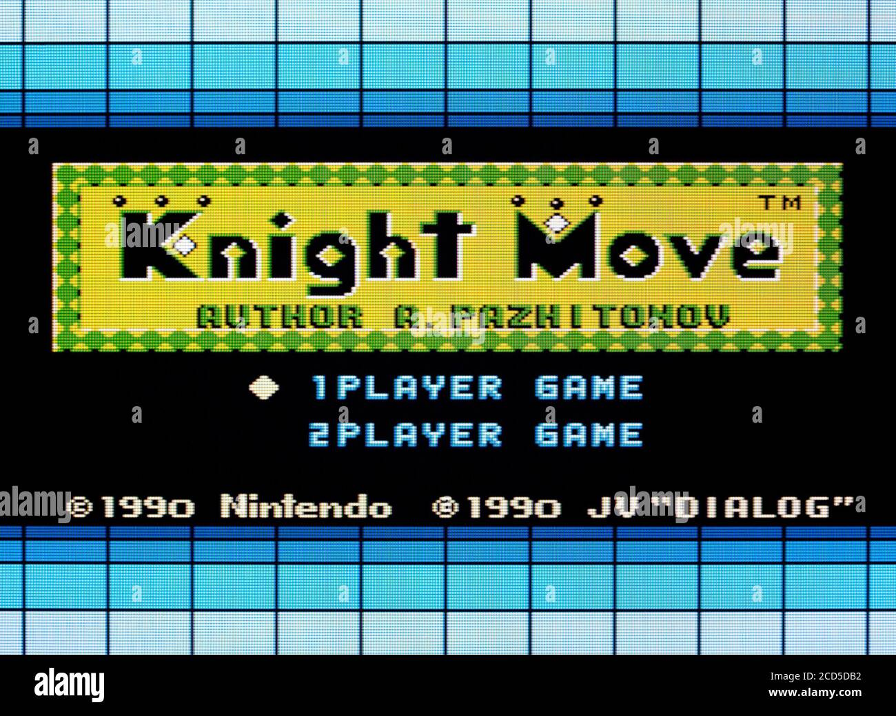 Knight Move - Nintendo Famicom Disk System Videogame - Editorial use ...