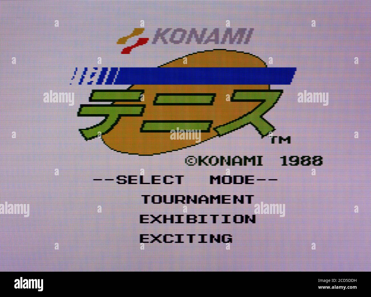 Konami Tennis - Nintendo Famicom Disk System Videogame - Editorial use ...