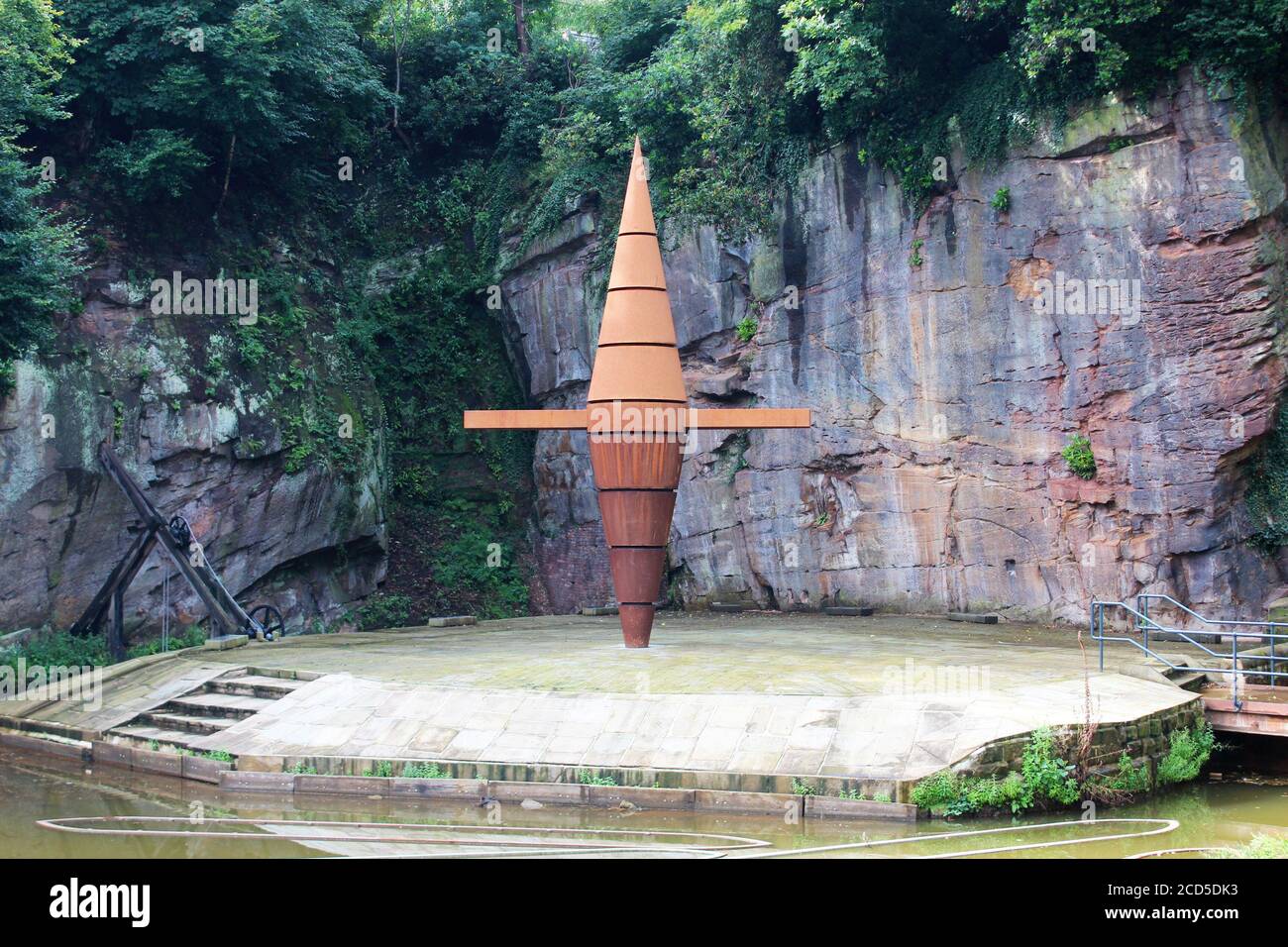 The Delph structure on Bridgewater canal (brown river) in Worsley ...