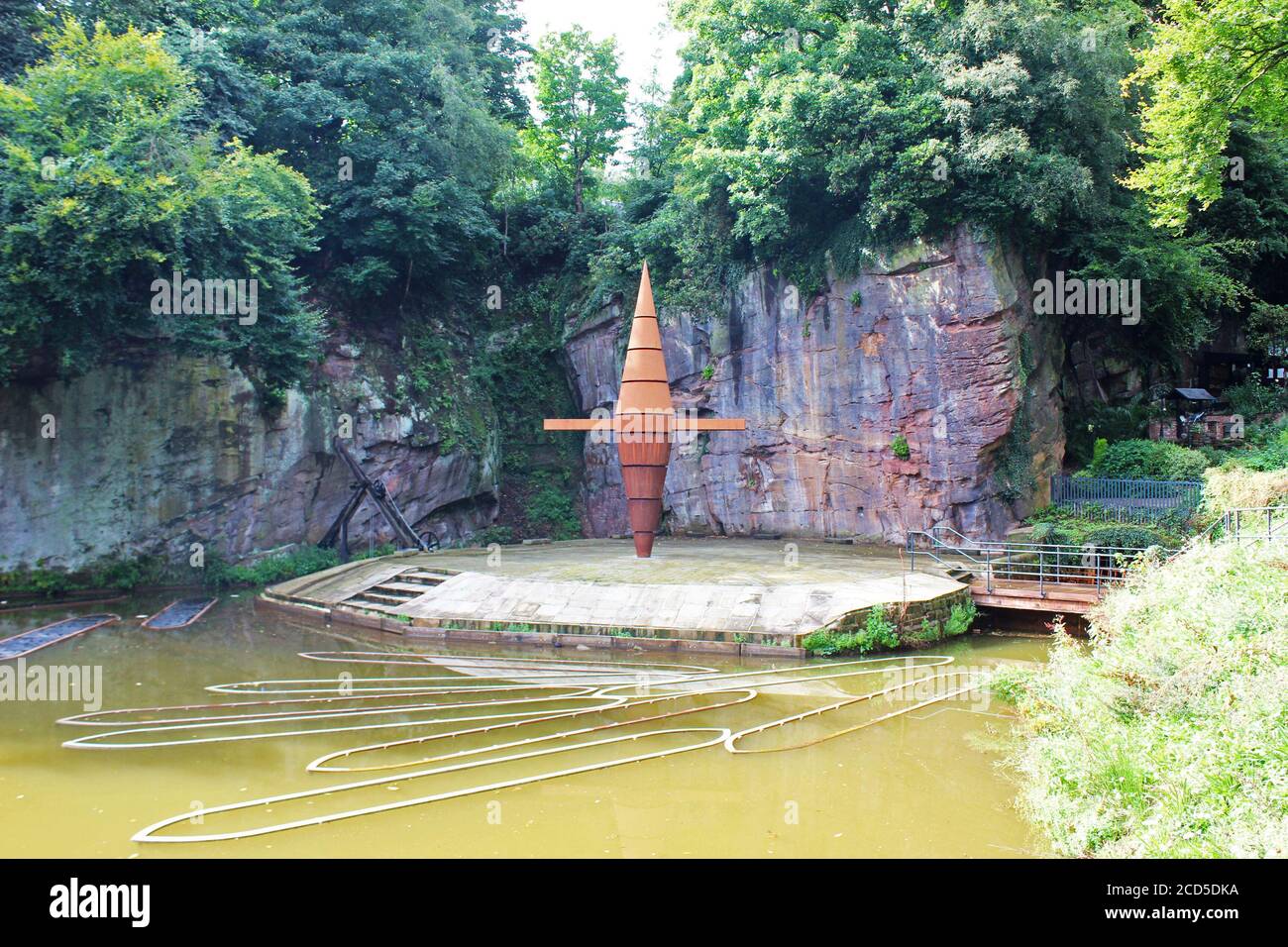 The Delph structure on Bridgewater canal (brown river) in Worsley ...