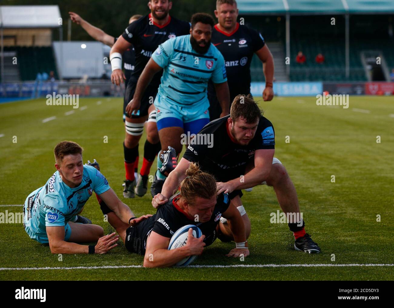 HENDON, United Kingdom, AUGUST 26:during Gallagher Premiership Rugby ...