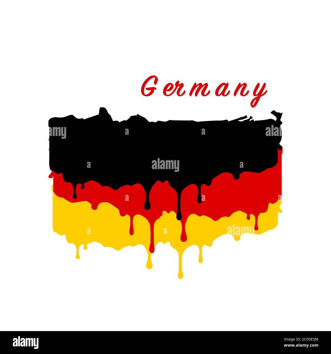 Painted Germany flag, Germany flag paint drips. Stock vector ...