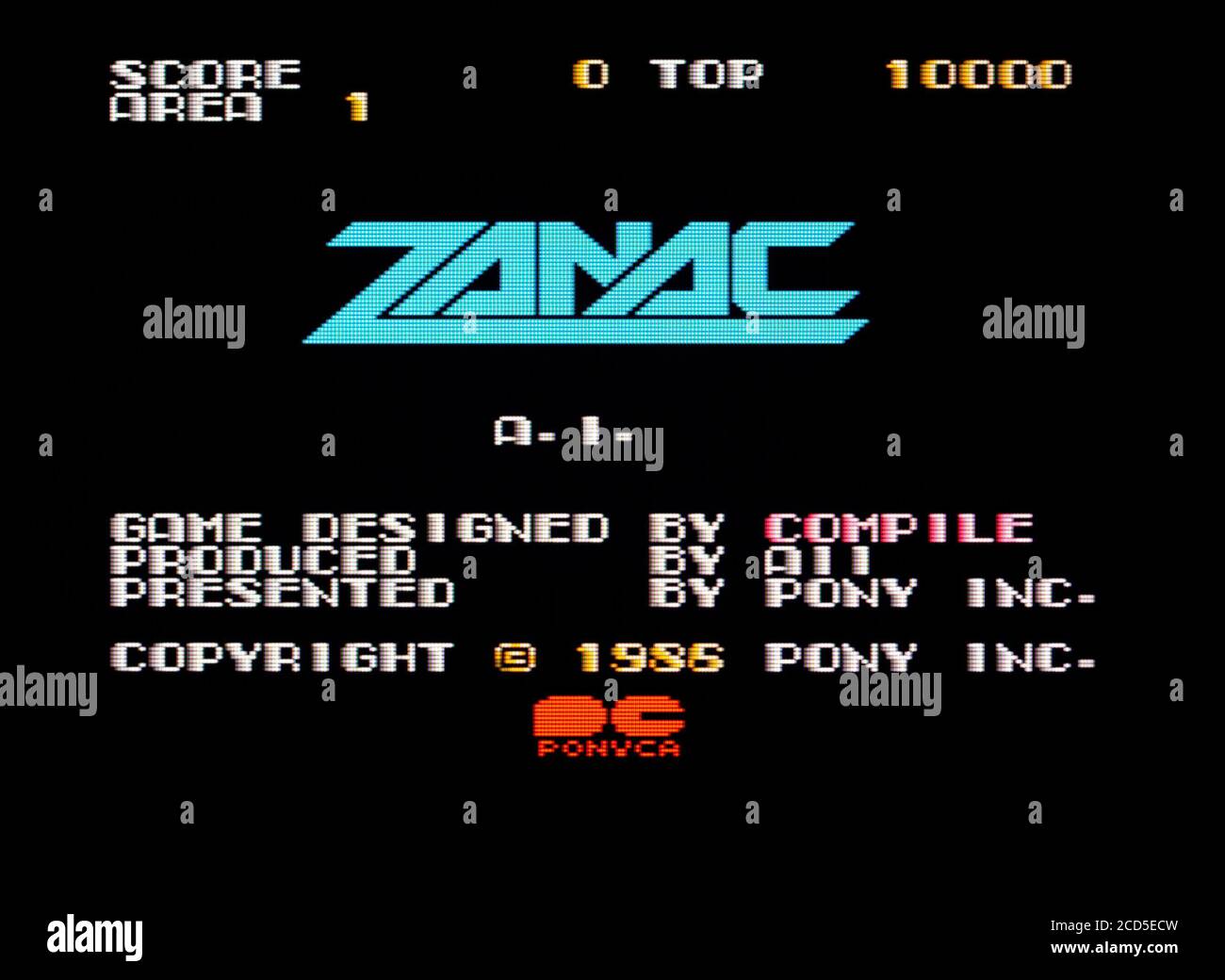 Zanac - Nintendo Famicom Disk System Videogame - Editorial use only ...