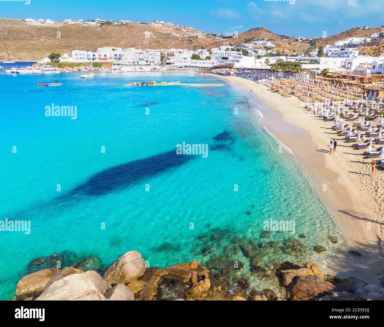 Platis gialos beach mykonos hi-res stock photography and images - Alamy