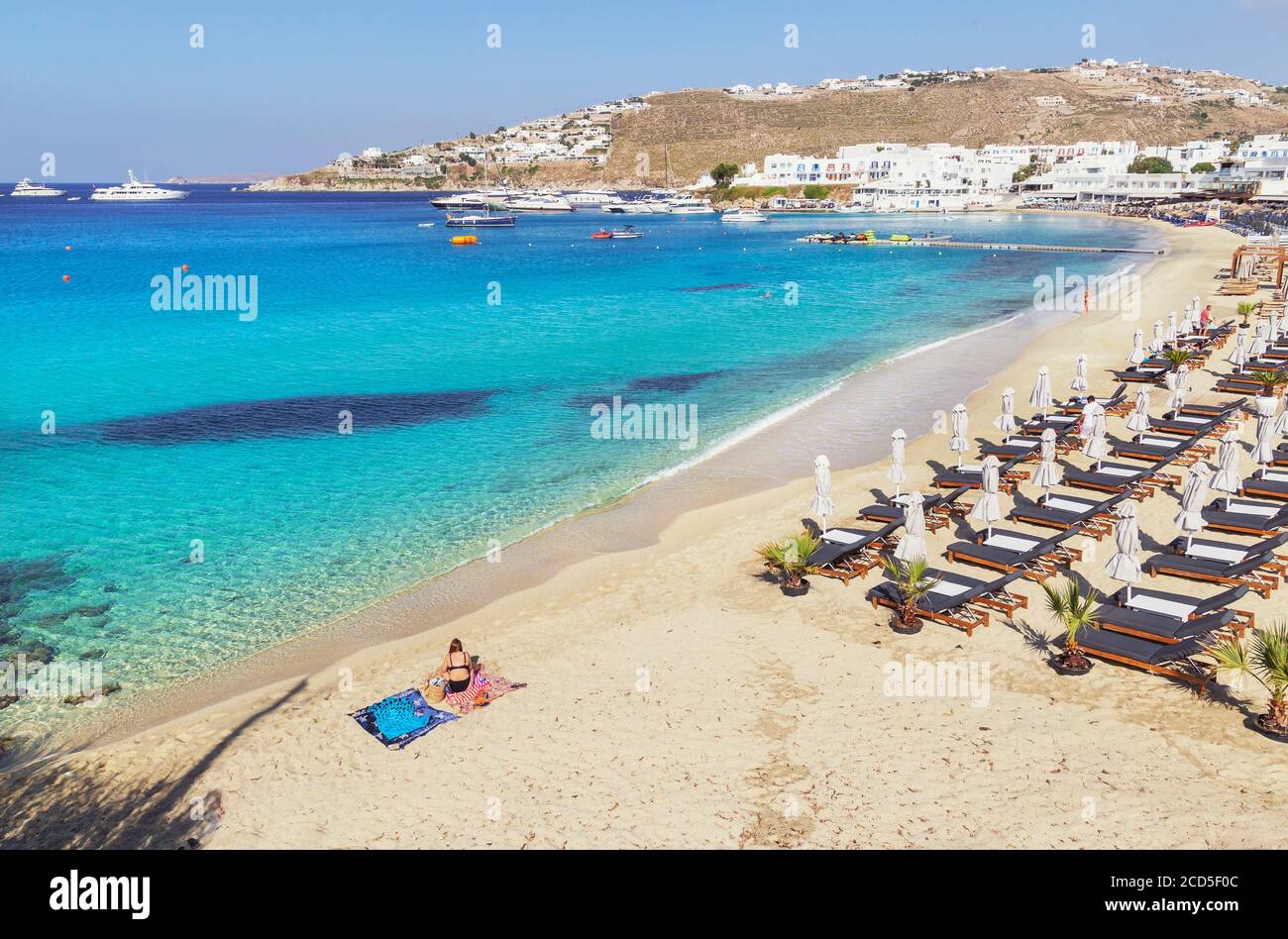 Platis gialos beach mykonos hi-res stock photography and images - Alamy