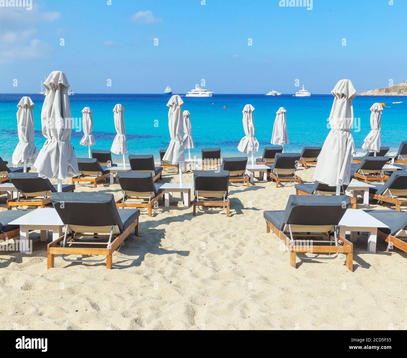 Platis gialos beach mykonos hi-res stock photography and images - Alamy