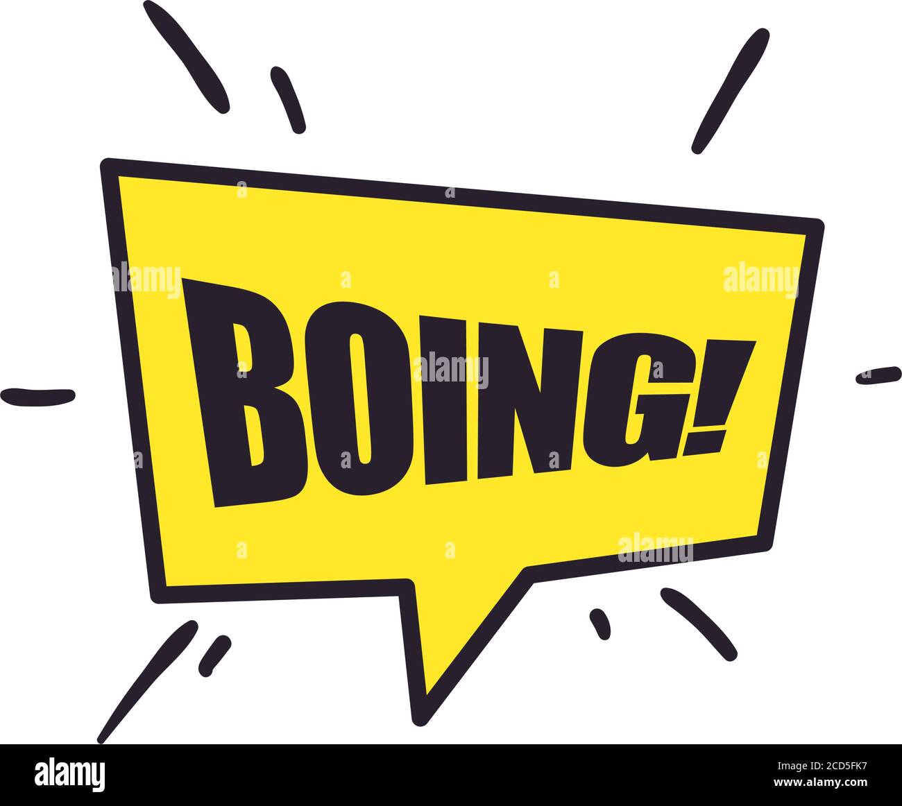 boing bubble line and fill style icon design of pop art retro ...