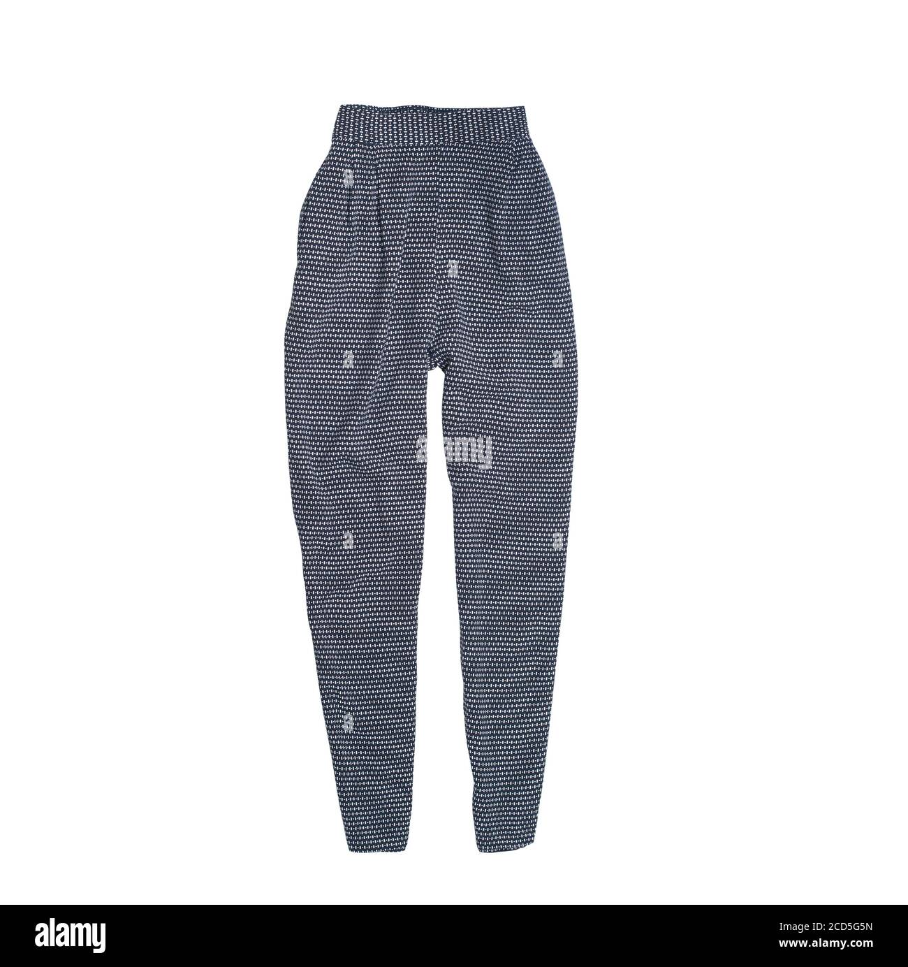 Blue pants. Top view. Isolate on white background Stock Photo - Alamy