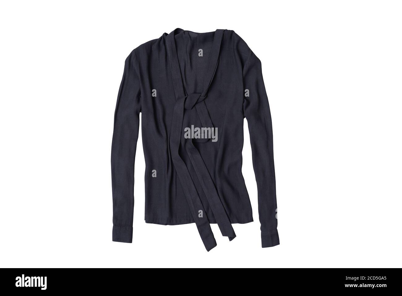 Dark gray blouse isolate on white background, flat lay Stock Photo - Alamy