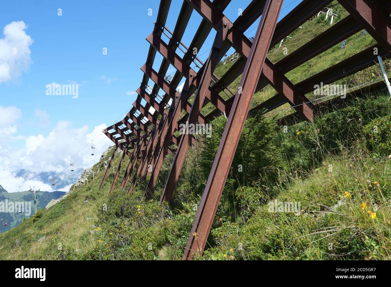 Snow fences avalanche protection hi-res stock photography and images ...