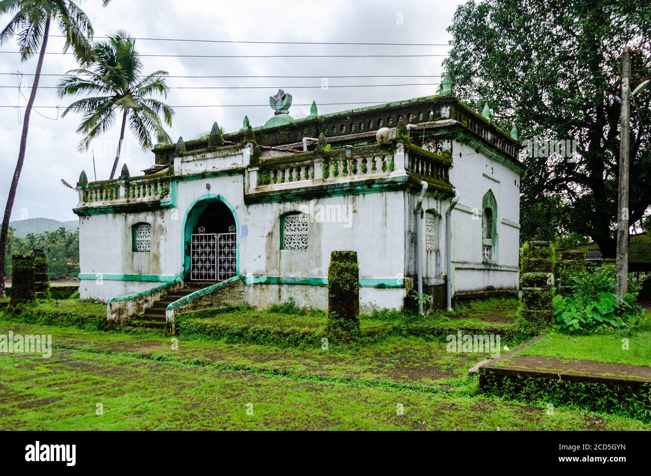 View of Surla Mosque during monsoon season at Surla, Bicholim, Goa ...
