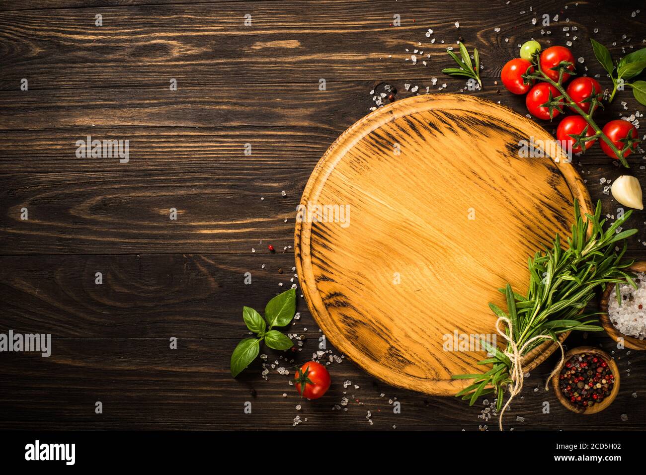 Food cooking background top view Stock Photo - Alamy