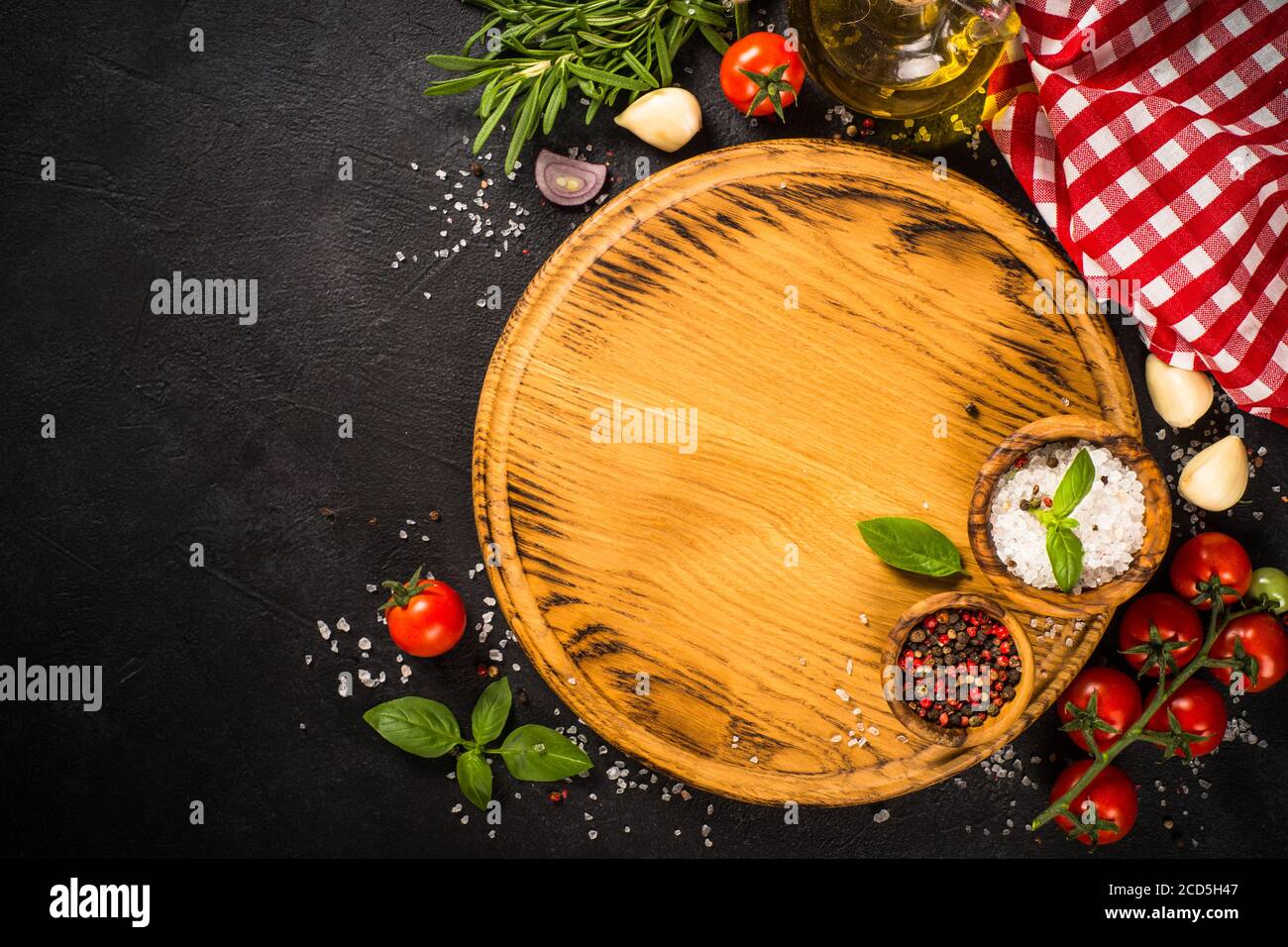 Food cooking background top view Stock Photo - Alamy