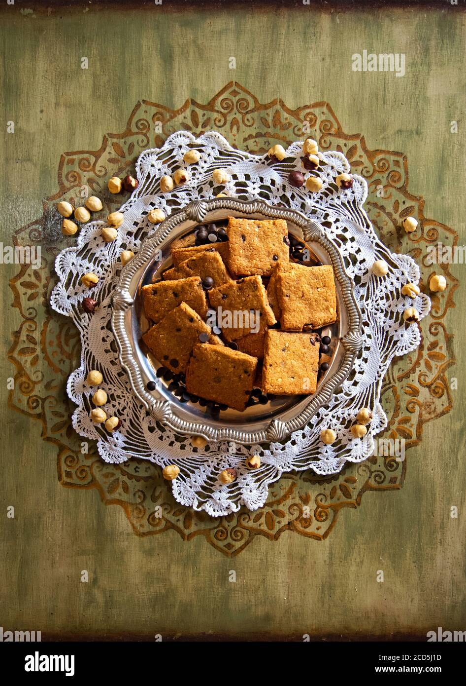 Traditional cookies made with grape must in Evotry pastry workshop ...