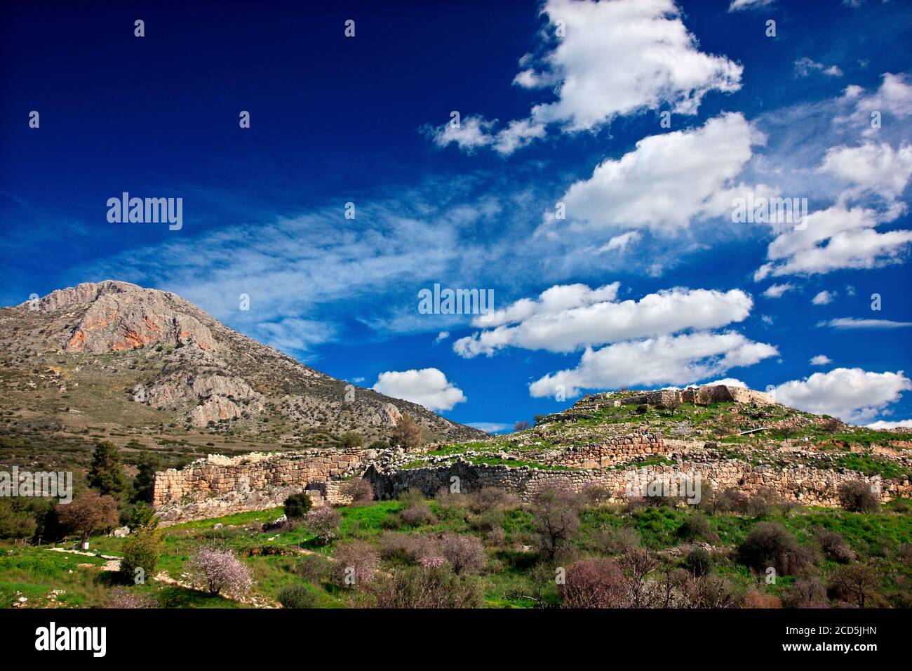 The Acropolis of ancient Mycenae ("Mykines"), Argolis ("Argolida ...