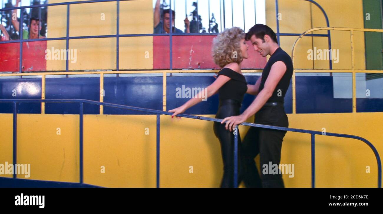 USA. Olivia Newton-John and John Travolta in a scene from the ©Paramount Pictures movie: Grease ...