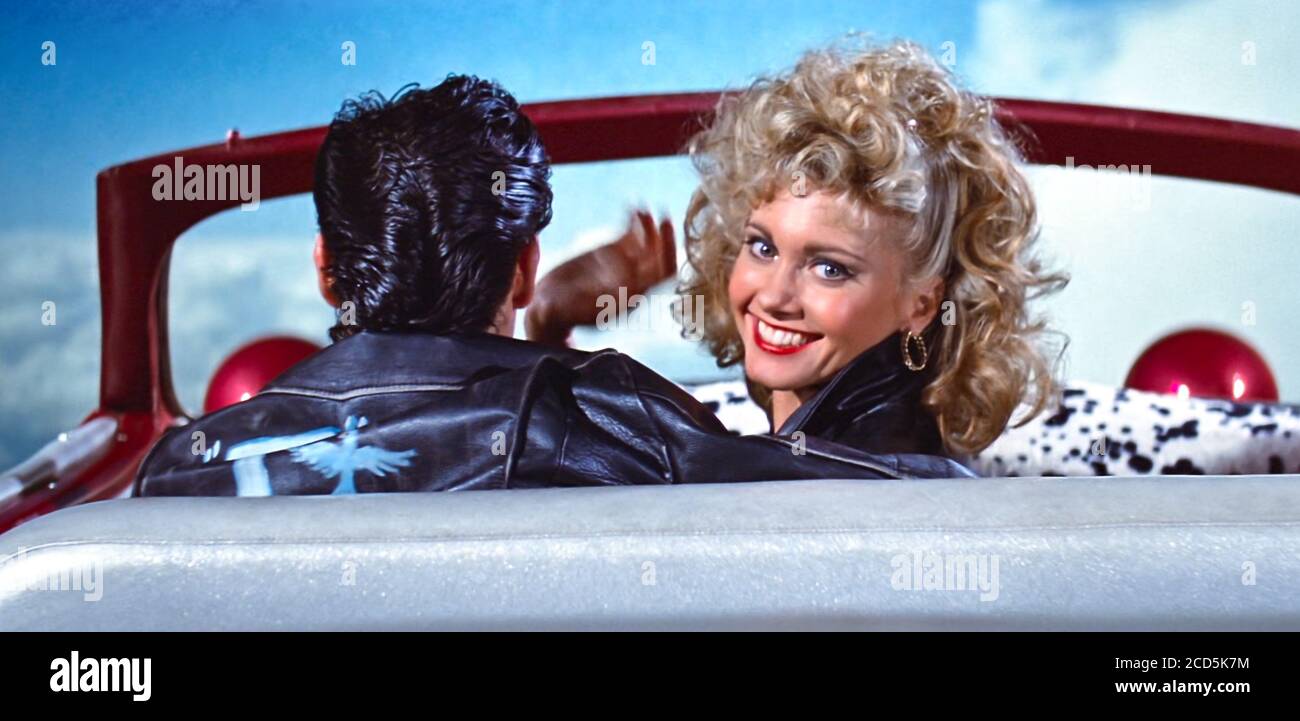 USA. Olivia Newton-John and John Travolta in a scene from the ©Paramount Pictures movie: Grease ...