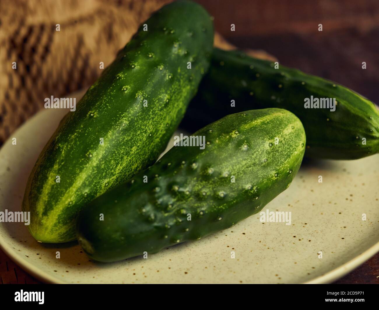 Garden Fresh Organic Cucumbers Stock Photo - Alamy