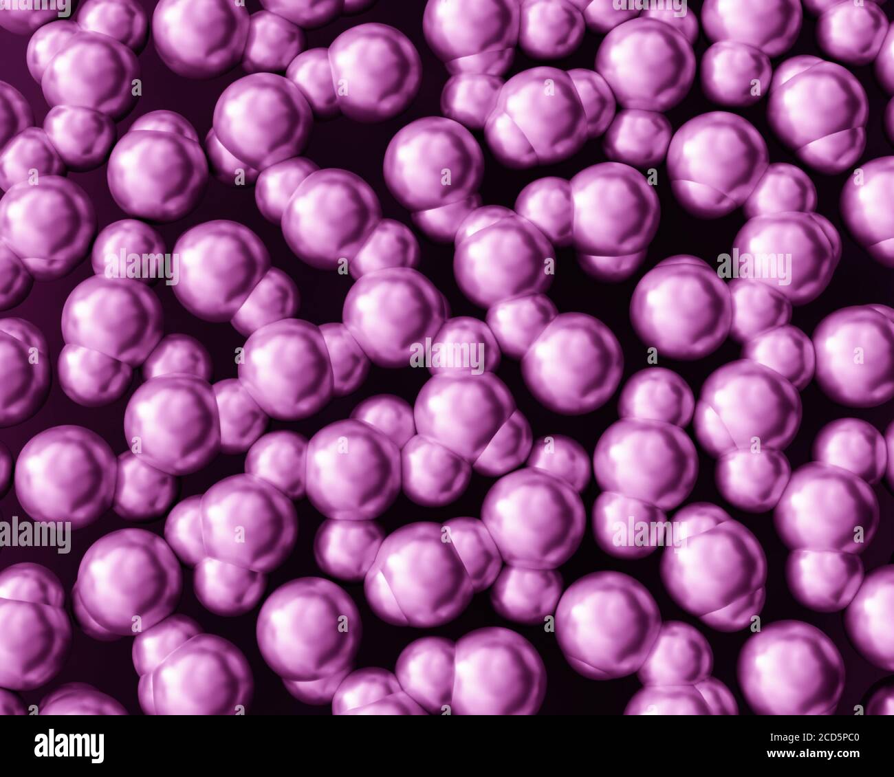 abstract pink molecules from spheres, 3d render Stock Photo - Alamy