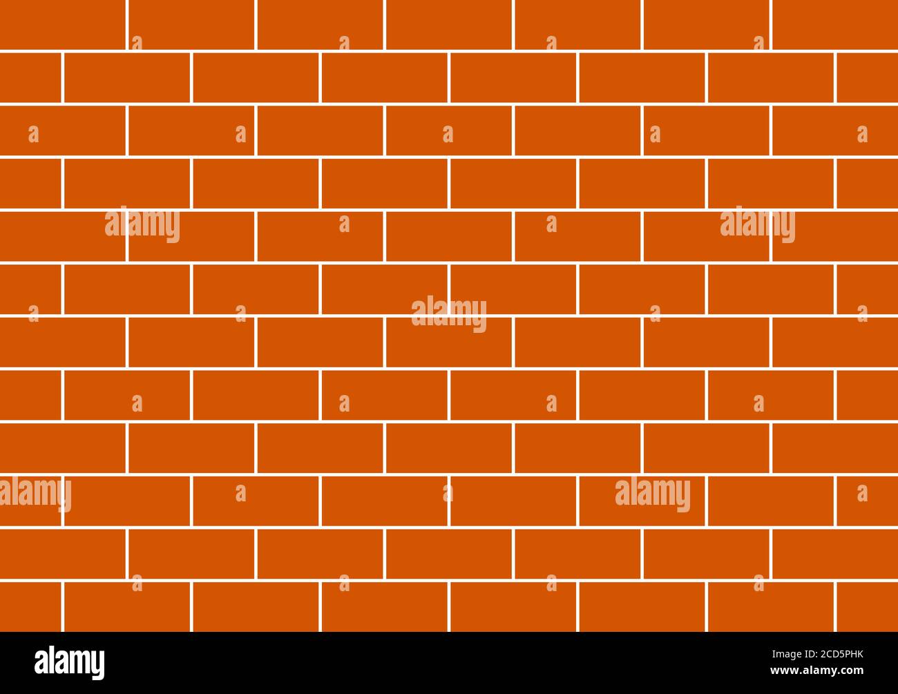 Orange brick wall illustration. Orange and white tile design Stock ...