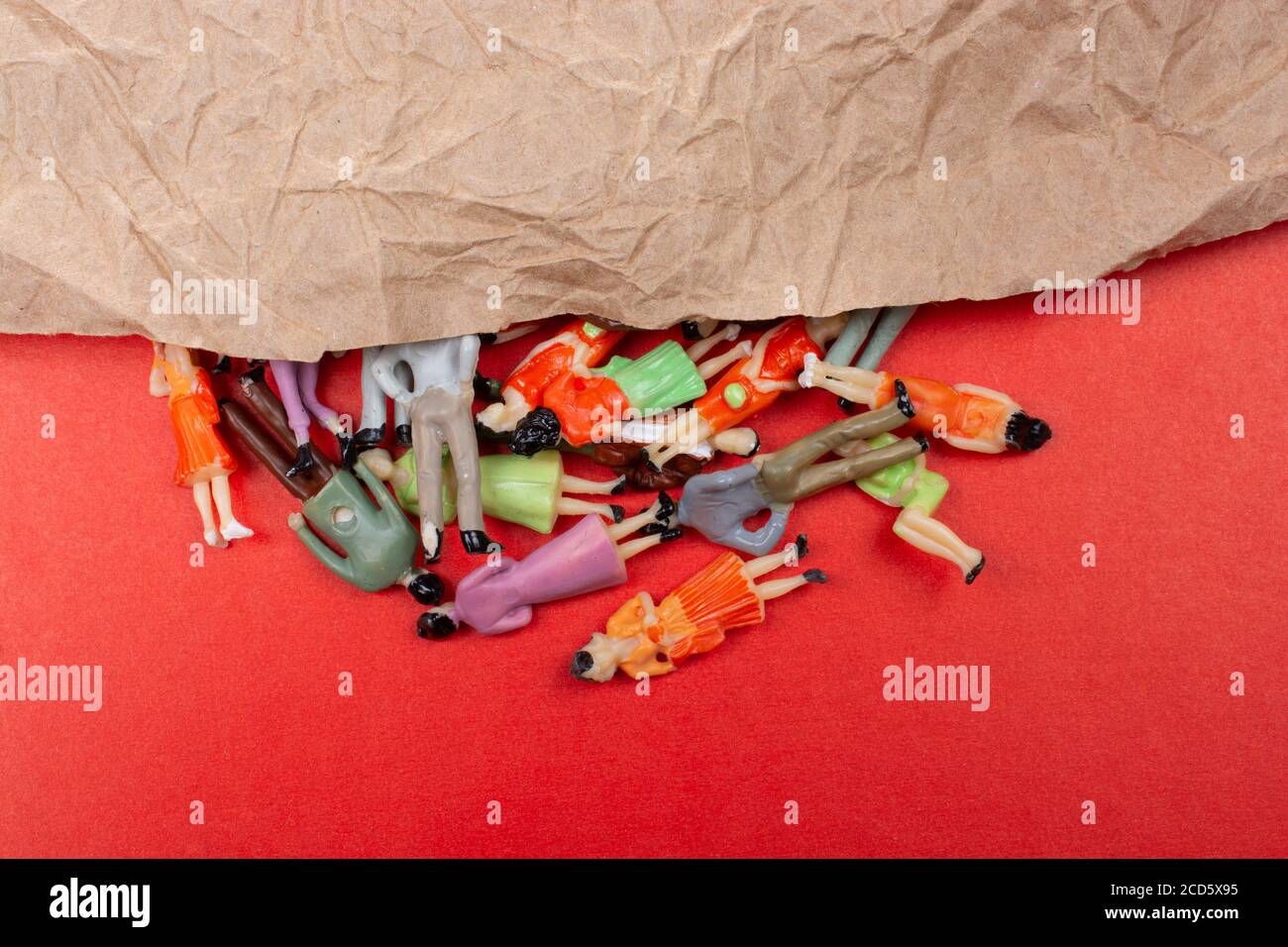 Crowd of miniature people. C A lot of people Stock Photo - Alamy