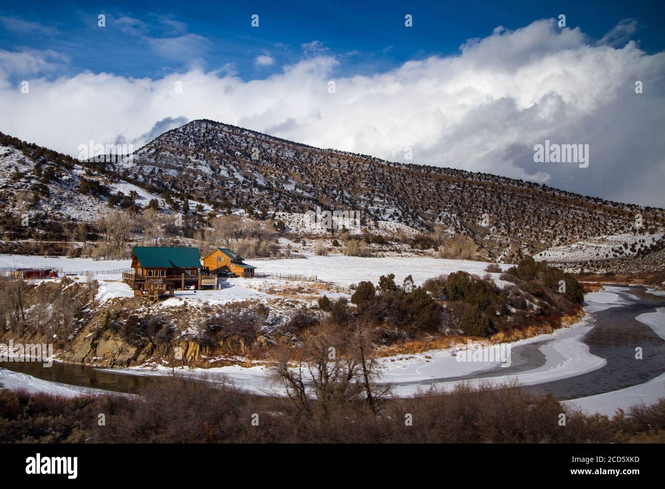 Colorado River Homestead - Gypsum, Colorado, USA Stock Photo - Alamy