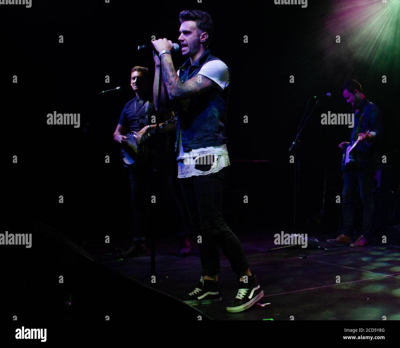 June 11, 2014, Torrance, California: Vocalist Zac Barnett of American ...