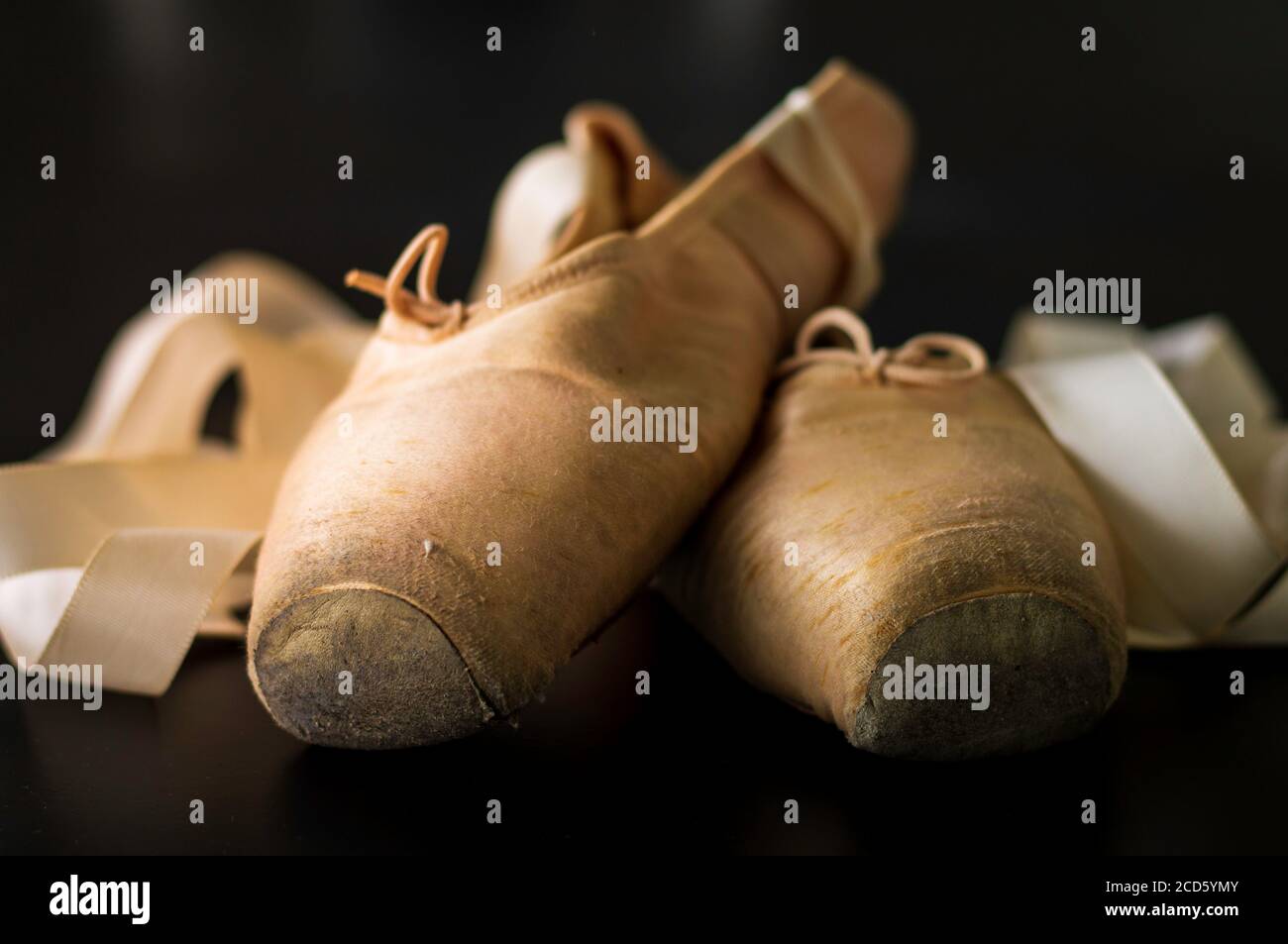 close up in pointe shoe, short depth of field Stock Photo - Alamy