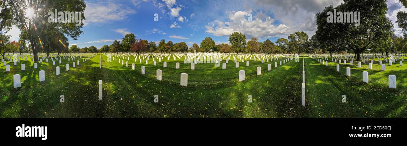 Fort Snelling National Cemetery, Minneapolis, Minnesota, USA Stock ...