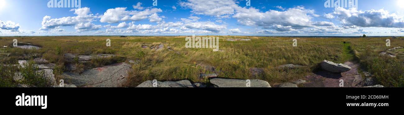 Landscape with prairie, Blue Mound State Park, Luvern, Minnesota, USA ...