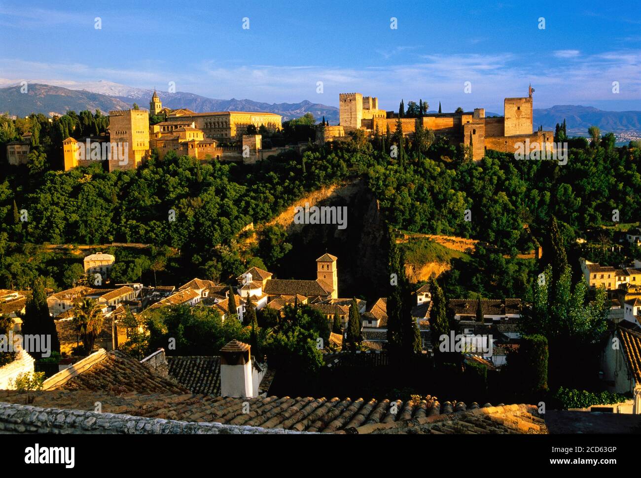 Overview of Alhambra, Granada, Andalusia, Spain Stock Photo - Alamy