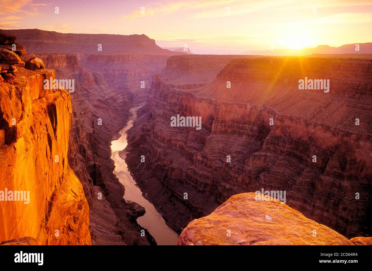 Colorado River Usa Landscape Gran Canyon Colorado River ORIGINAL Art,