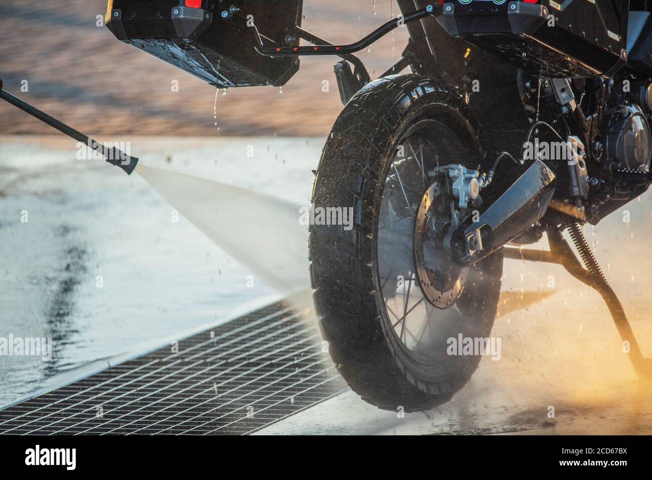 Motorcycle Car Wash Motorcycle Big Bike cleaning with foam injection ...