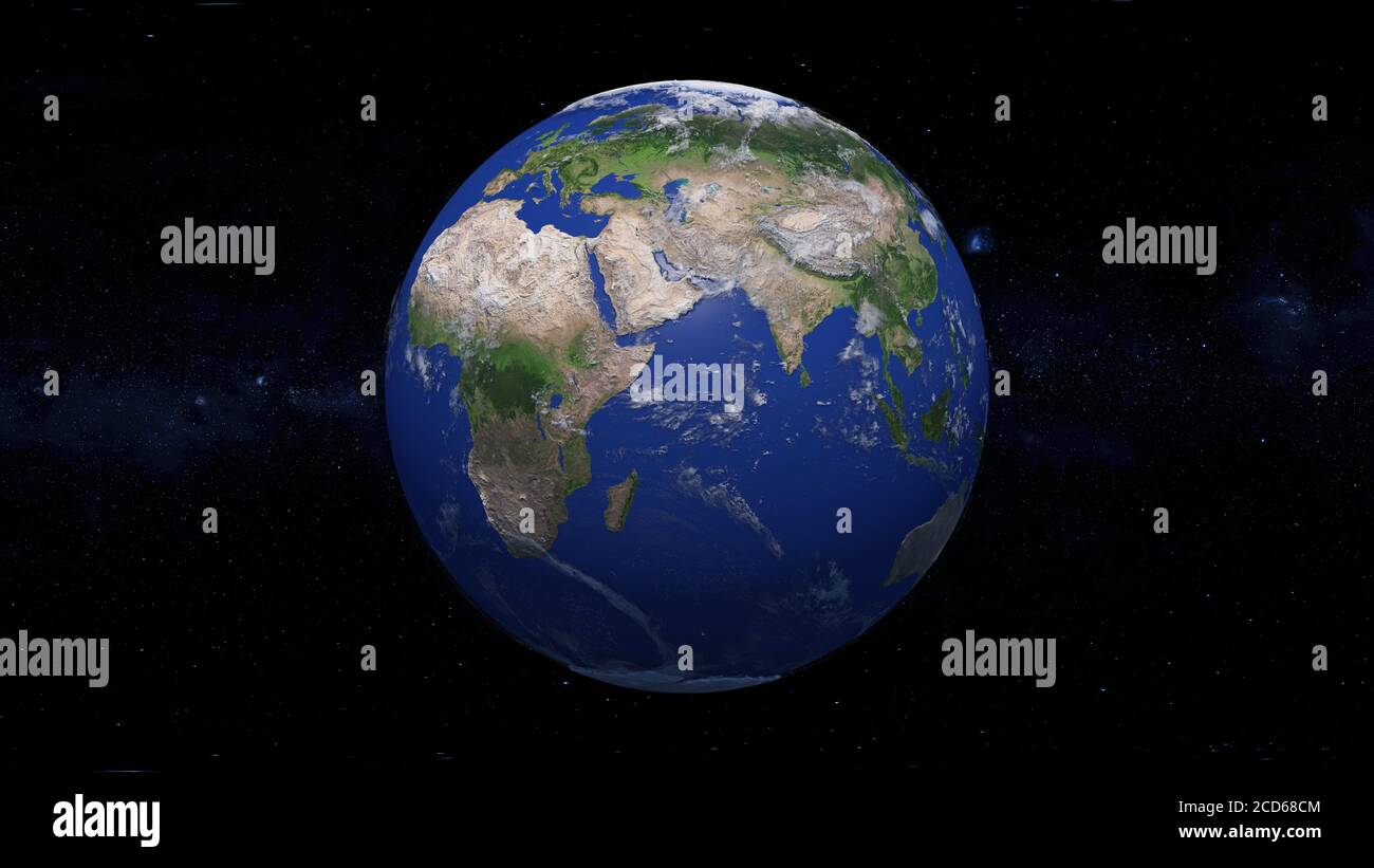 Earth Asia isolated on space background 3D rendering Stock Photo - Alamy