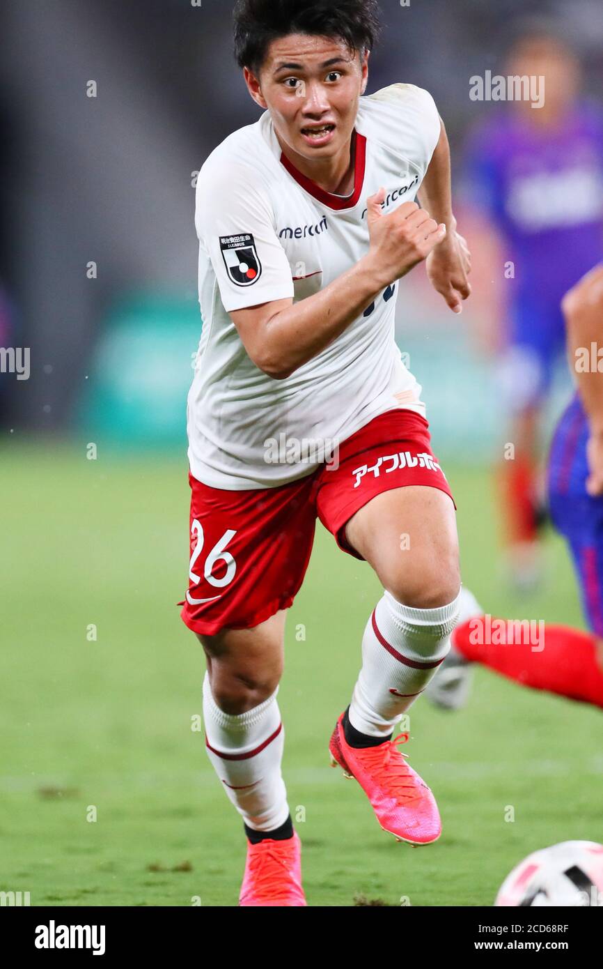 Tokyo, Japan. 26th Aug, 2020. Ryotaro Araki (Antlers) Football/Soccer : 2020 J1 League match ...