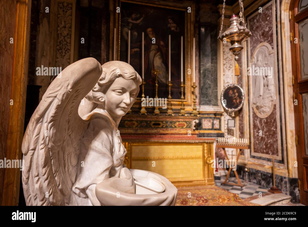 Europe, Malta, Valletta. Collegiate Parish Church of St Paul's ...