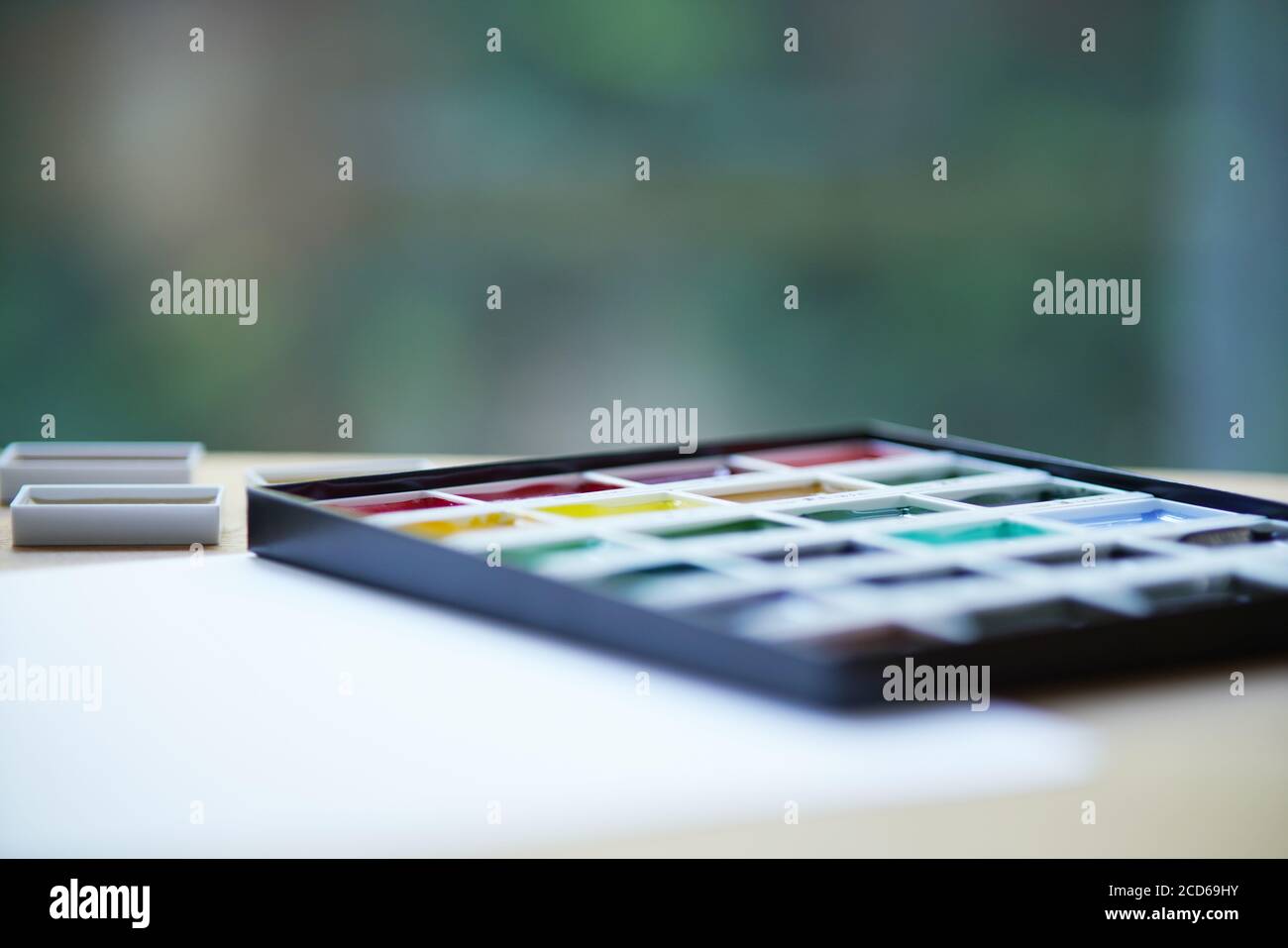 concept of water color drawing with bright colors Stock Photo - Alamy