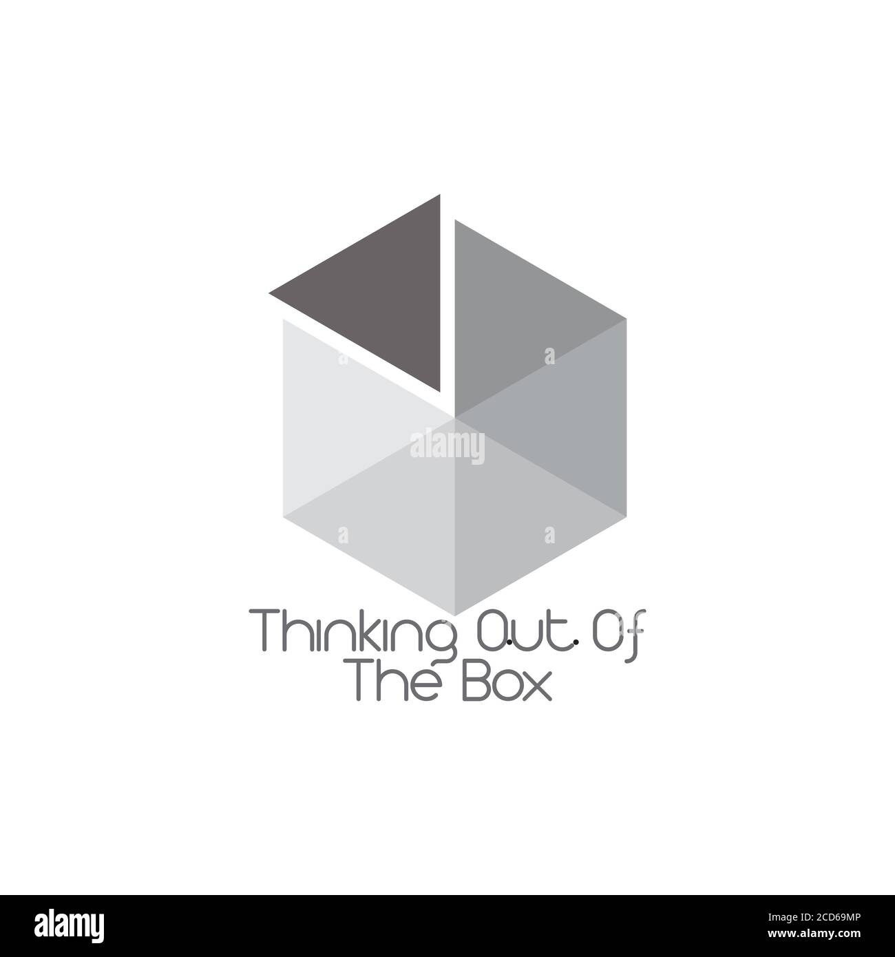 think out of the box symbol vector Stock Vector Image & Art - Alamy